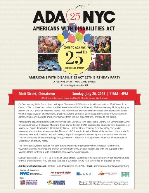 Americans with Disabilities Act 25th Birthday Party | Project Access ...